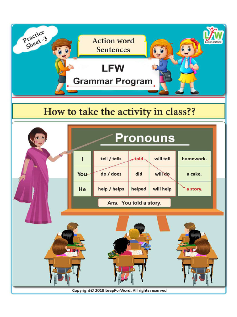 Action Words List 4 | PDF