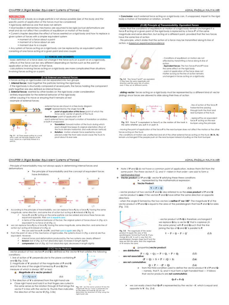 Chapter 3 Mech Reference | PDF | Euclidean Vector | Force