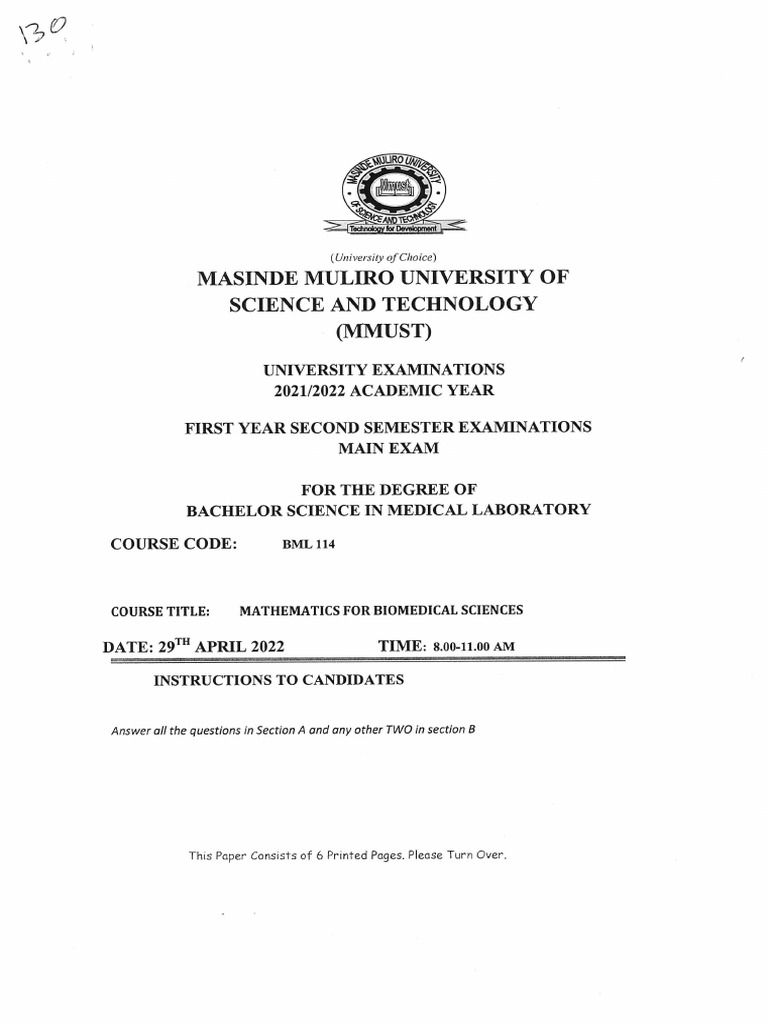 BML 114 | PDF
