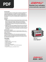 Sirca Pneumatic Actuator Specifications | PDF | Actuator | Valve
