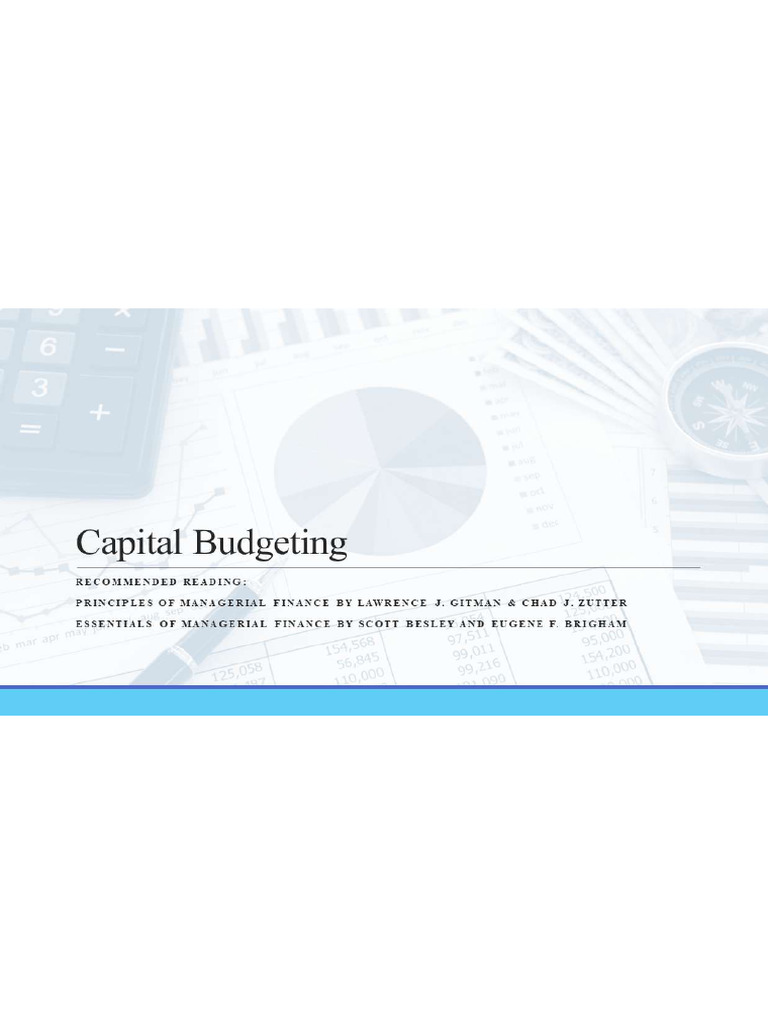 Part 1 - Covered Topics - Capital Budgeting - Pdf. | PDF