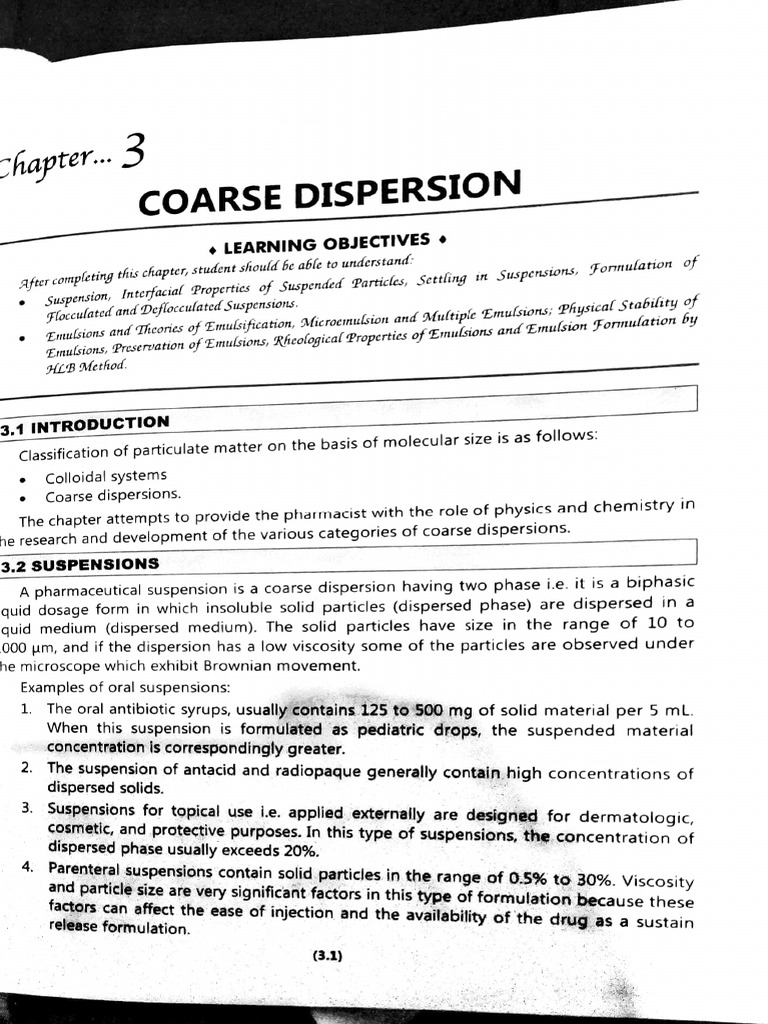 P'Cuetics 2 Coarse Dispersions and Micrometrics | PDF