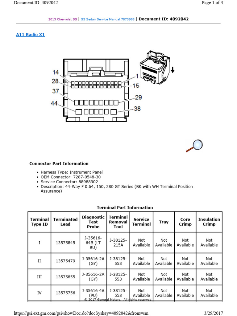 Document ID: 4092042: A11 Radio X1 | PDF | Electrical Connector | Computer Engineering