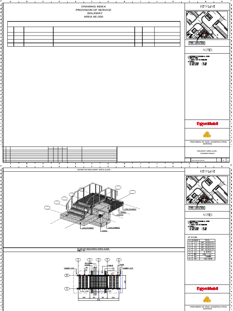 DWG of Walkway Area Ae 200 | PDF