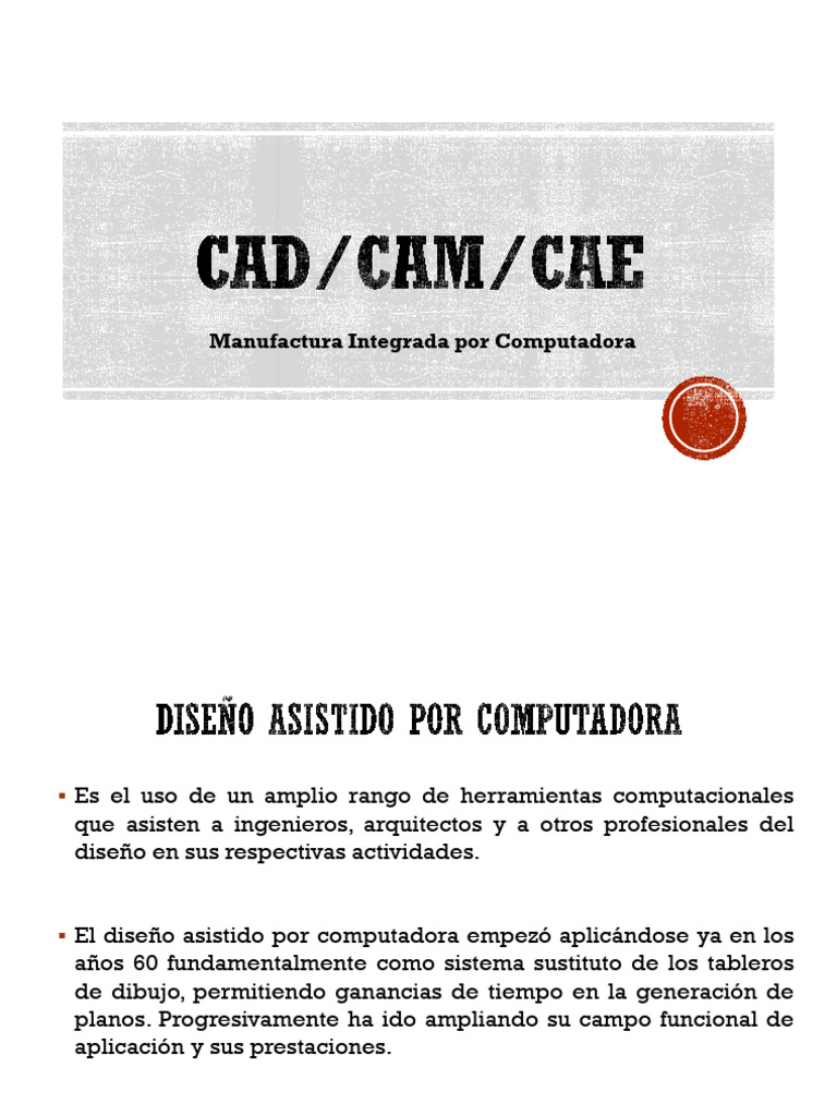 Introducción CADCAMCAE 20221 | PDF | Diseño asistido por ordenador | Diseño