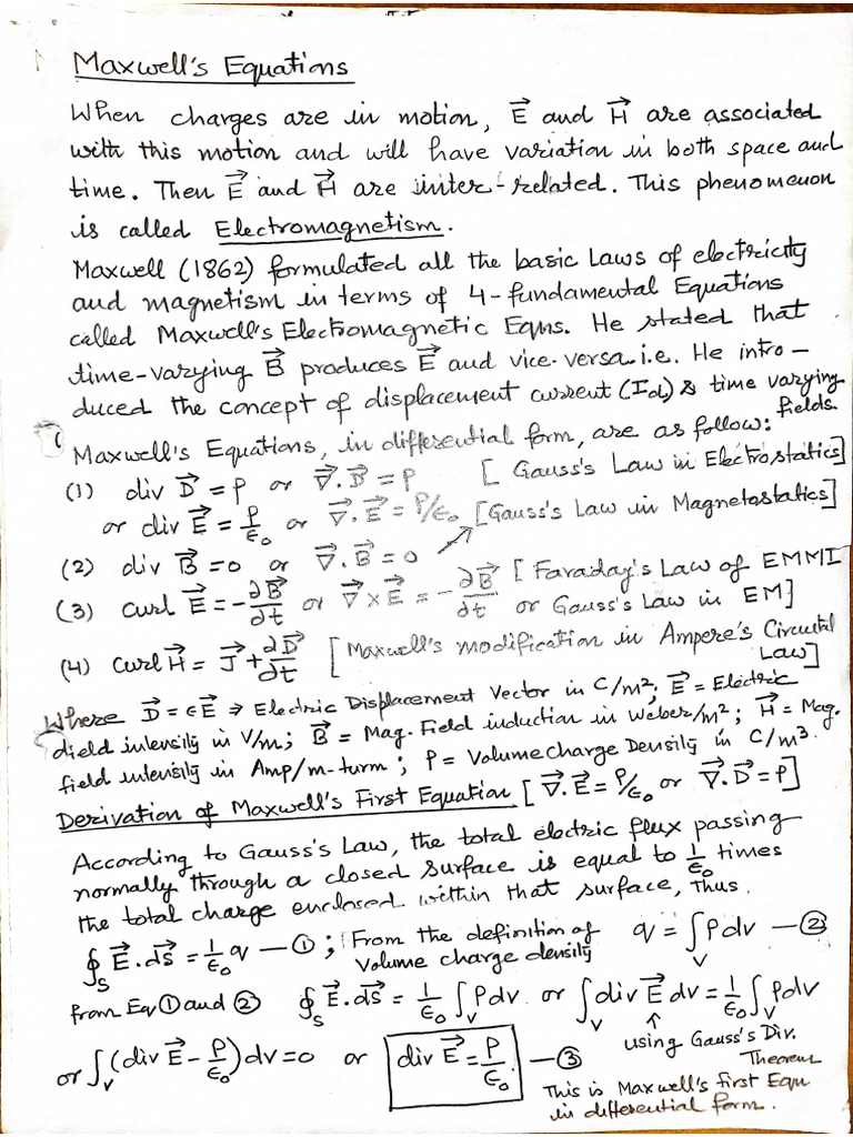 5 Unit-2 (Maxwell Equations) | PDF