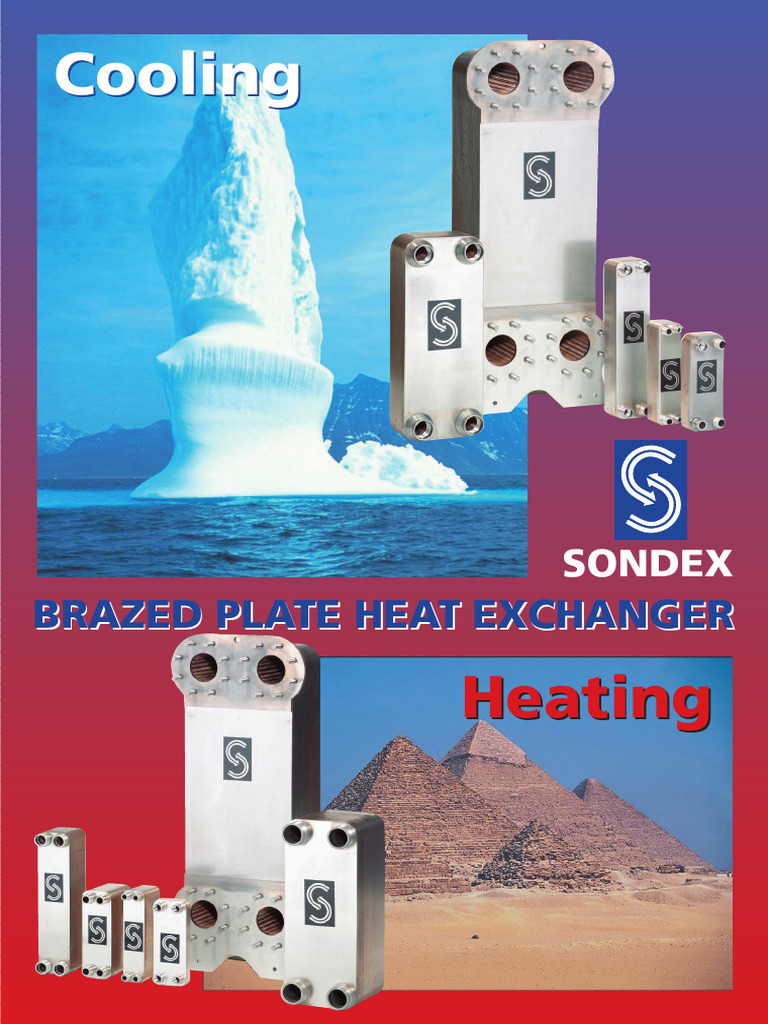 Sondex Brazed Plate Heat Exchangers | PDF | Heat Exchanger | Thermodynamics