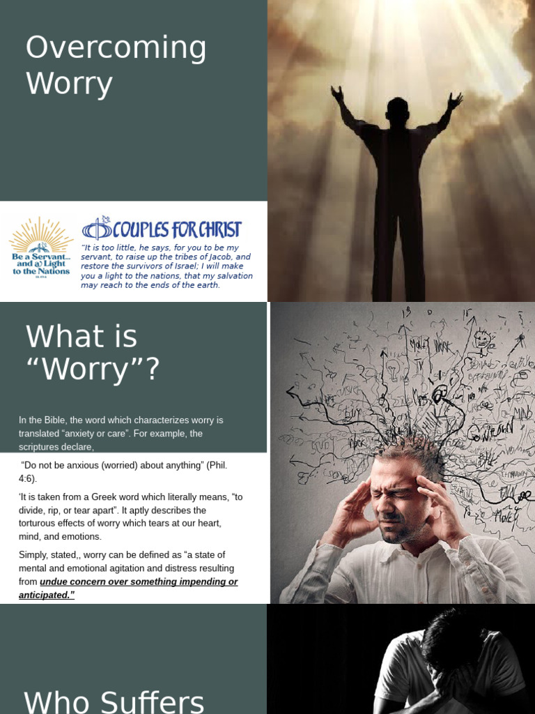 Overcoming Worry | PDF | Anxiety | God