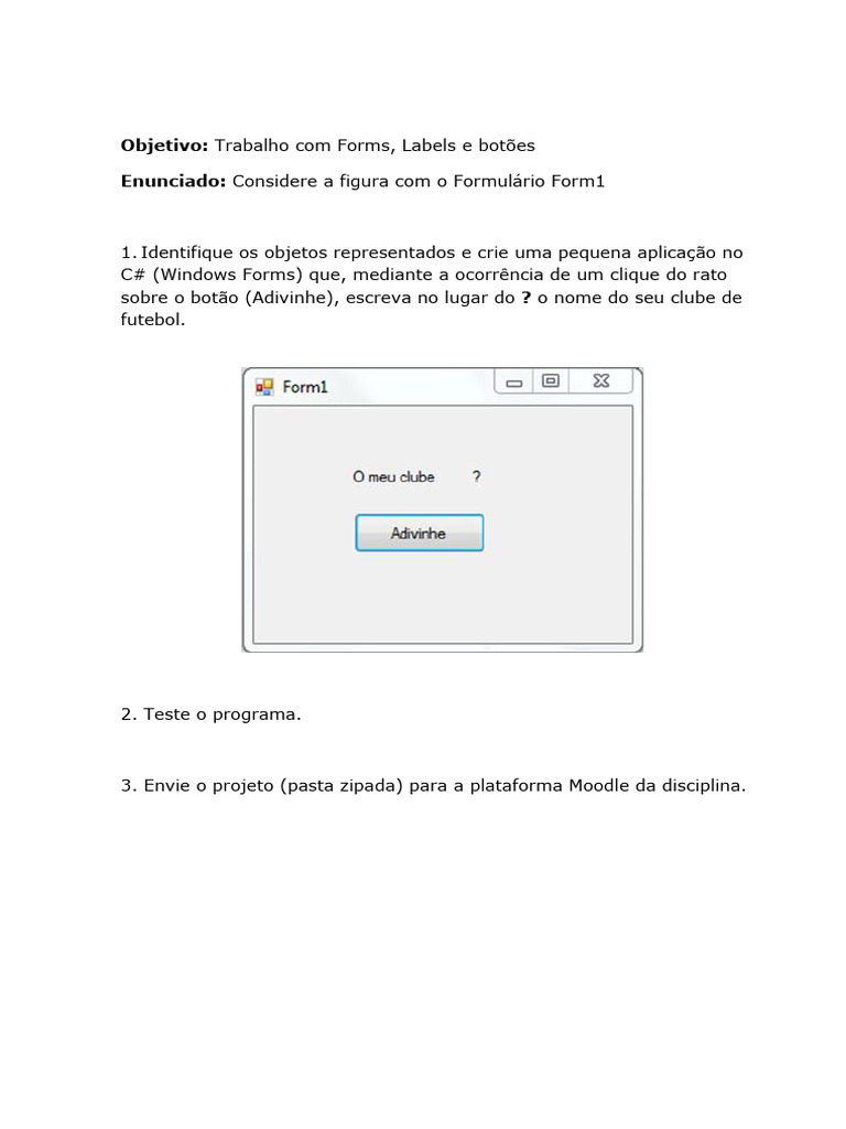 Windows Forms - 1 - Forms Labels Buttons | PDF