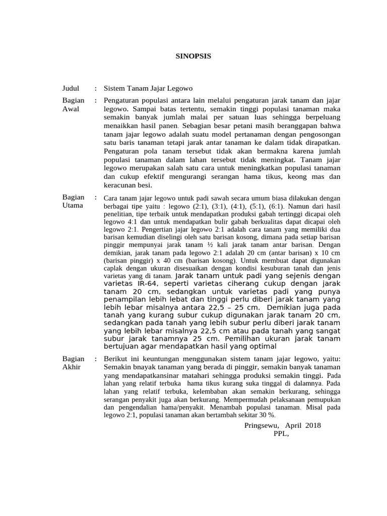 SINOPSIS Jarwo Diana | PDF