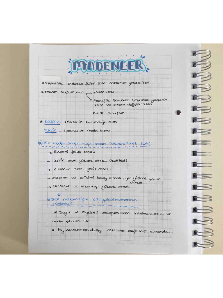 Türkiye'de Madenler. | PDF