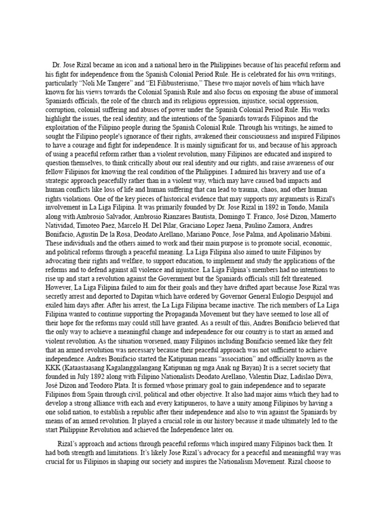 Midterm Assignment - Rizal - Gangawan, Ira M. | PDF | Spanish East Indies | Philippines