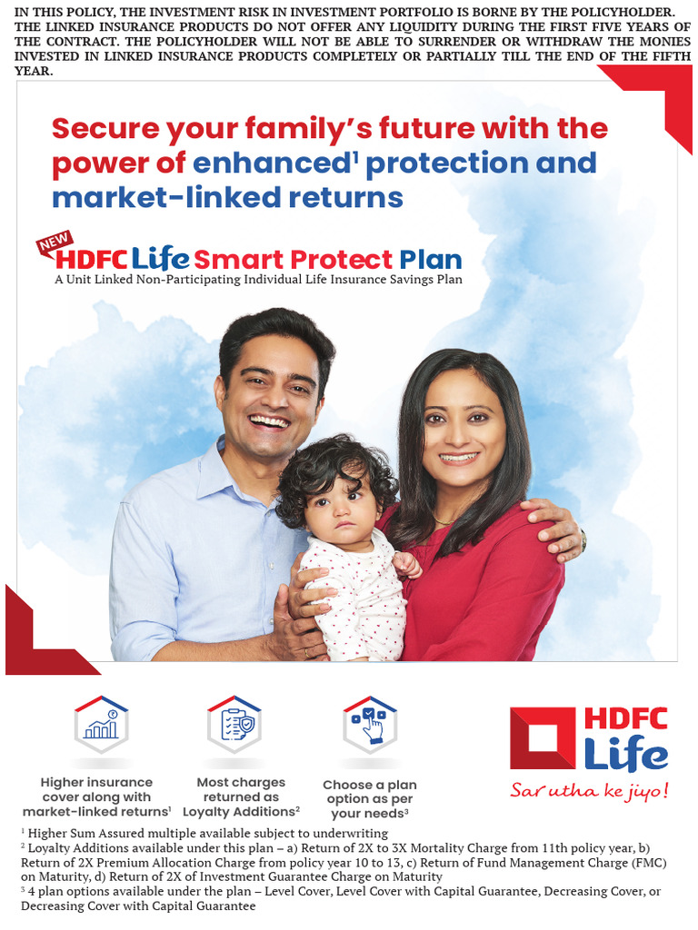 HDFC Life Smart Protect Plan Brochure | PDF | Insurance | Life Insurance
