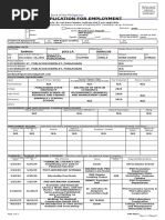 DBP Employment Application Form | PDF | Labour