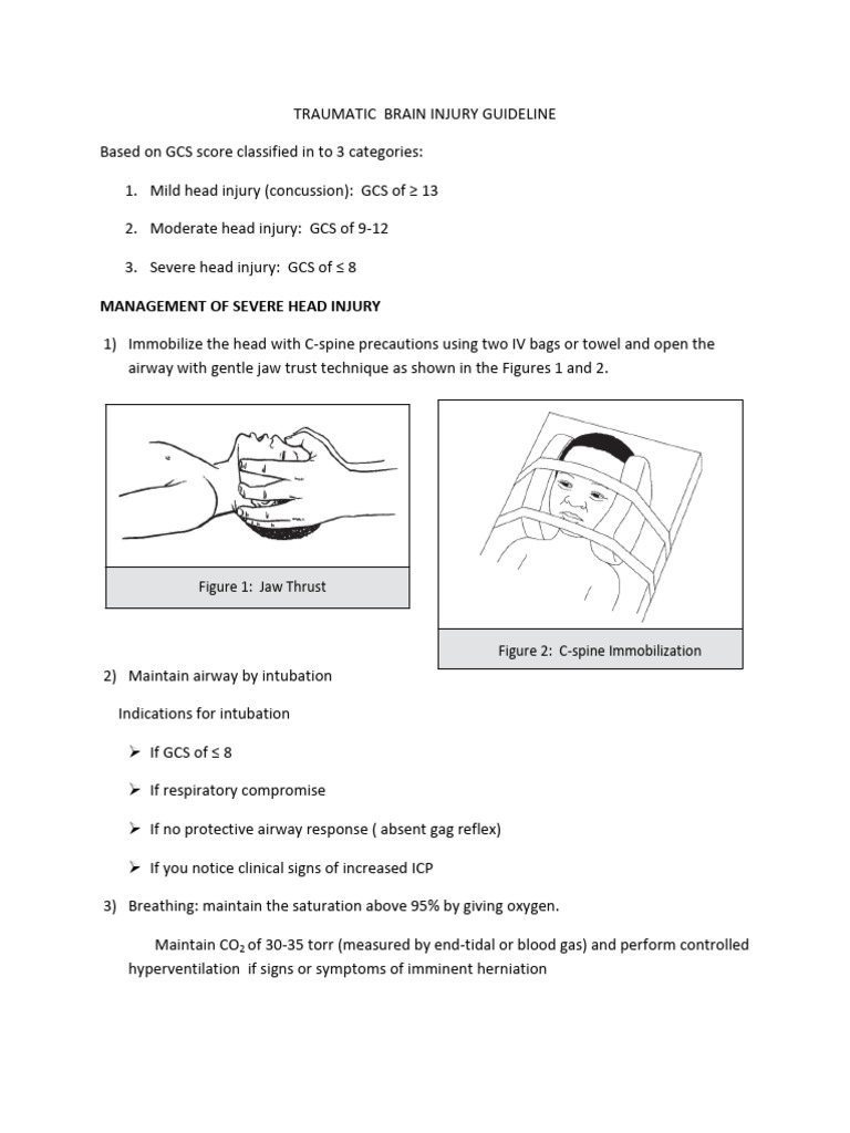 Traumatic Brain Injury Guideline | PDF | Traumatic Brain Injury | Shock (Circulatory)