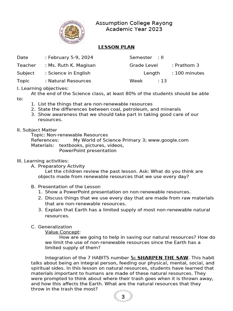 Observation 2ndsem 2023 P3 | PDF | Behavior Modification | Learning