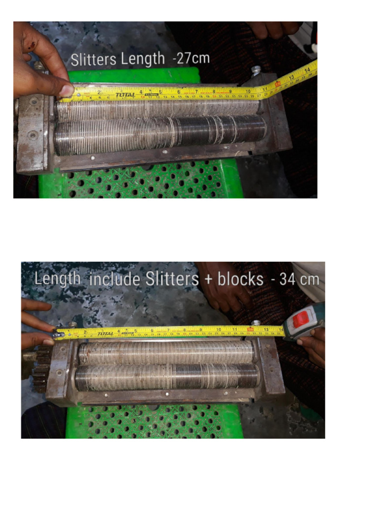 Auto Roller Machine's Cutter Dimensions | PDF