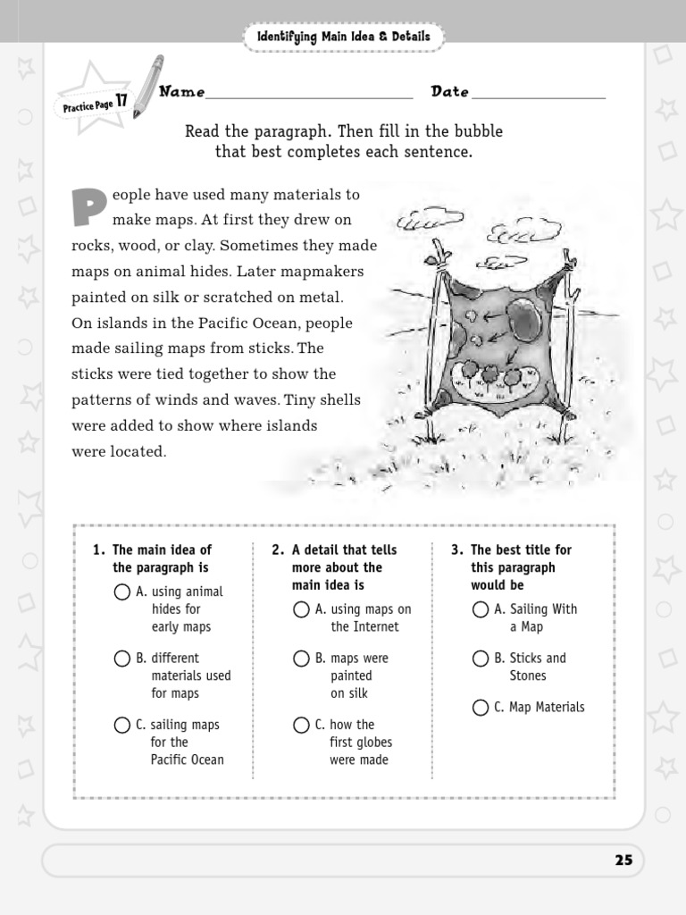 Scholastic Reading Passages Main Idea and Details-25 | PDF