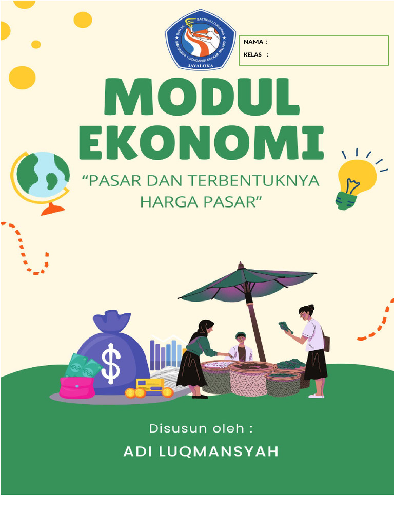 Modul Ekonomi X-1-3 Pasar Dan Terbentuknya Harga Pasar | PDF