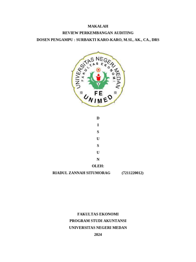 Materi 1 - REVIEW PERKEMBANGAN AUDITING | PDF