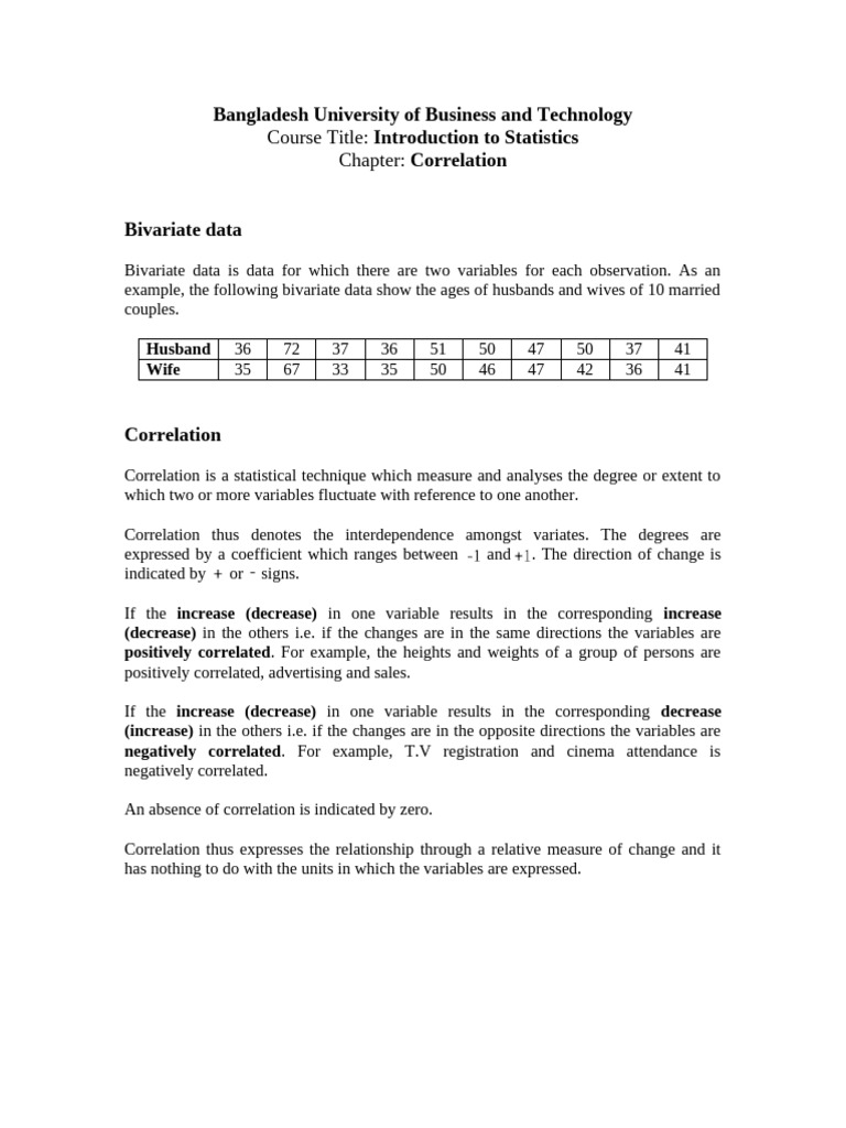 Correlation Pdf Scatter Plot Coefficient Of Determination