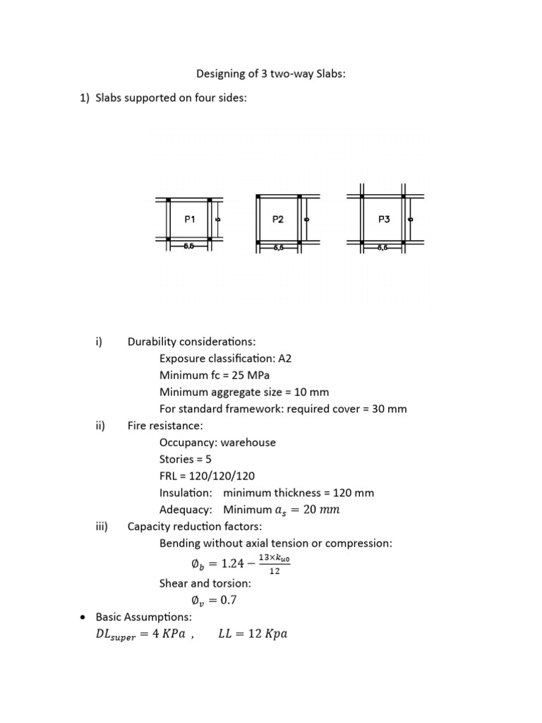 Example Slabs | PDF | Length | Mechanics