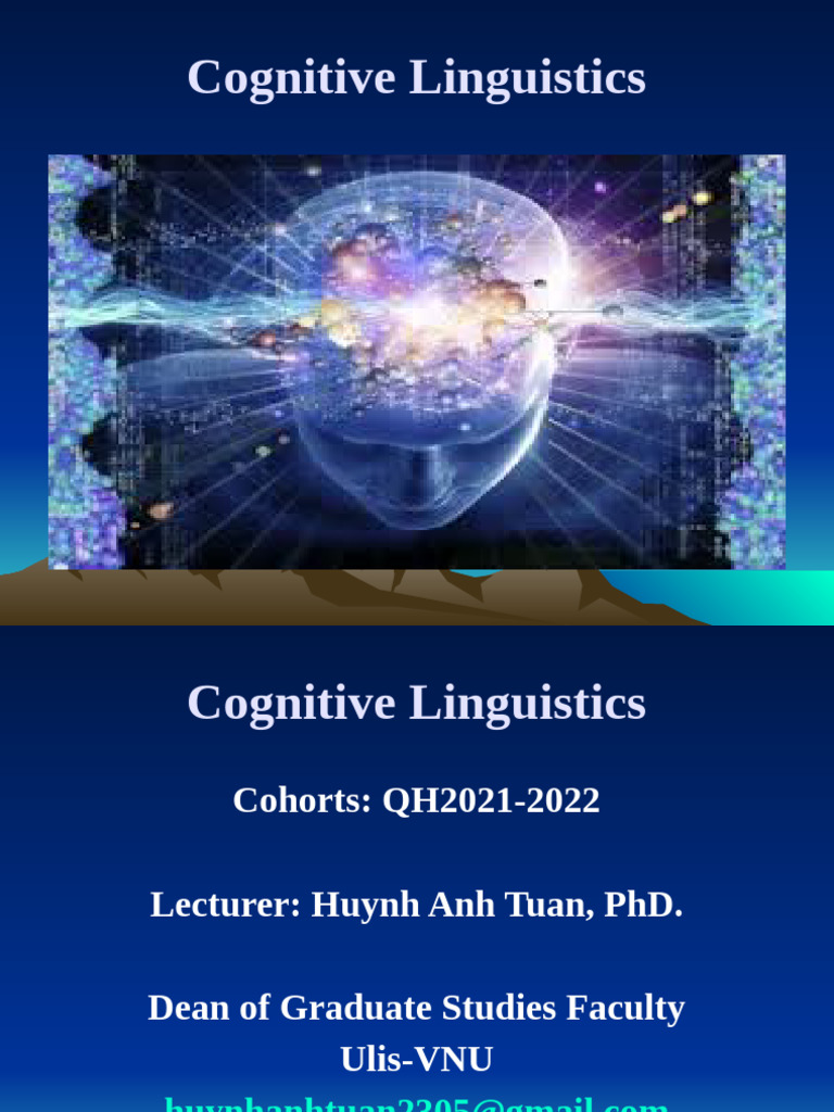 Week 1 Cognitive Linguistic Course Introduction QH2020 2021 | PDF | Semantics | Neuroscience