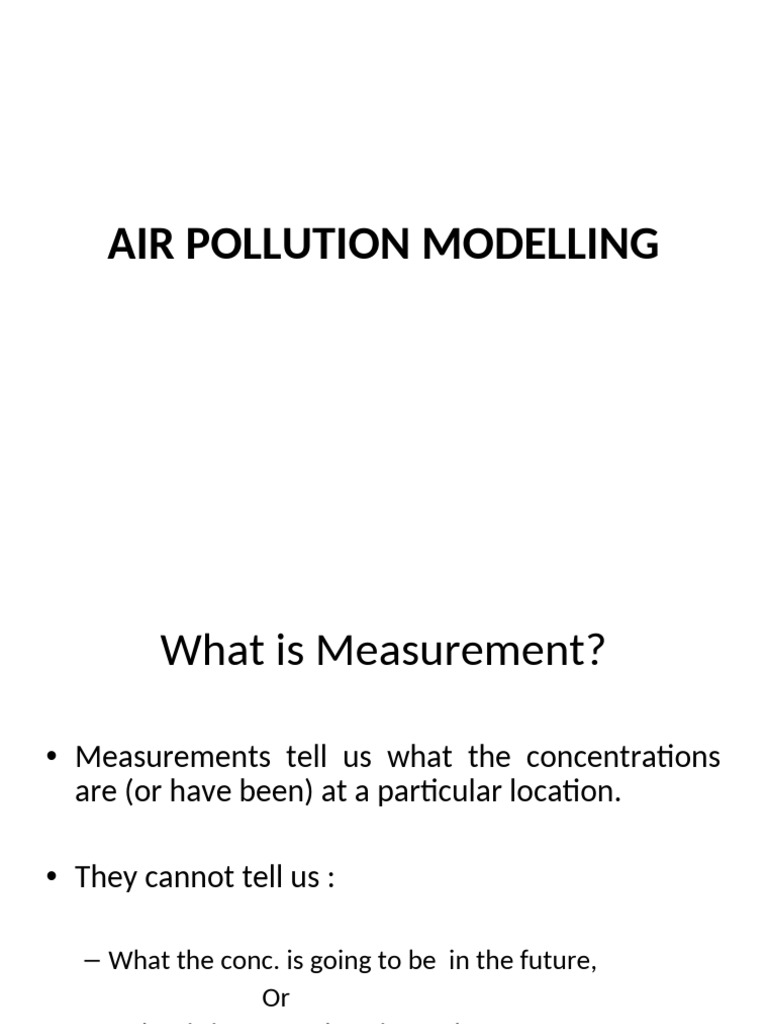 Air Pollution Modelling | PDF | Air Pollution
