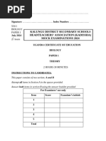 Uce Time Table 2025 | PDF