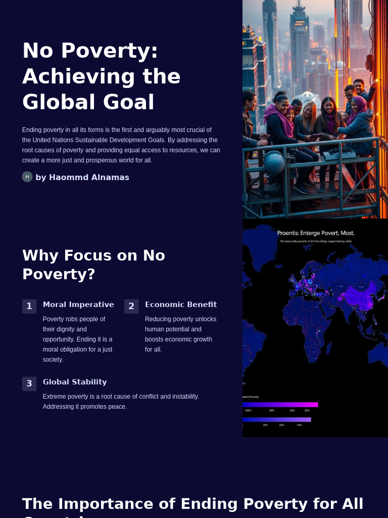 No Poverty Achieving The Global Goal | PDF | Poverty | Poverty ...