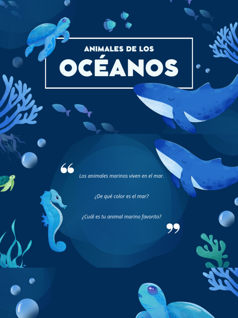 Juegos de Animales Marinos para Niños | PDF