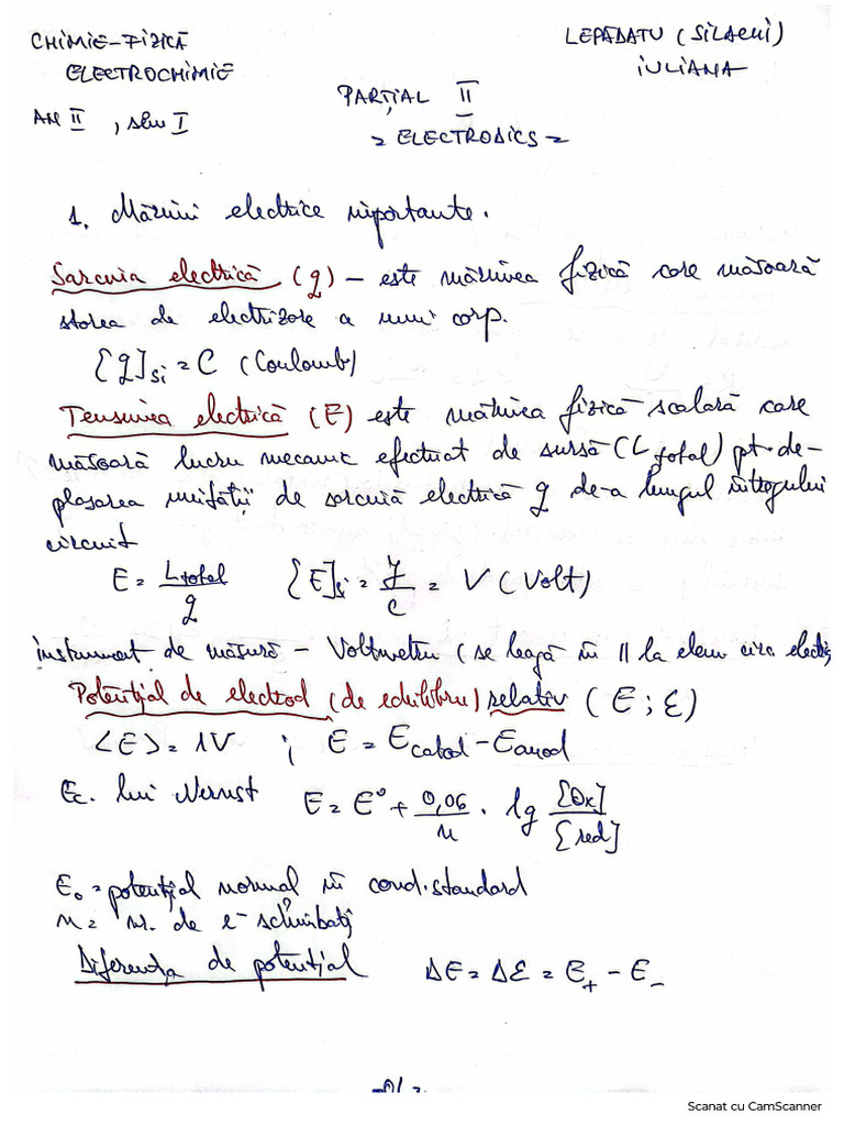 Lepadatu (Silachi) Iuliana - Partial II Electrodics | PDF