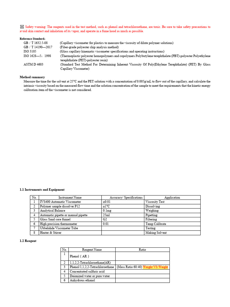 Zonwon - IV Testing Procedure | PDF | Water | Polymers