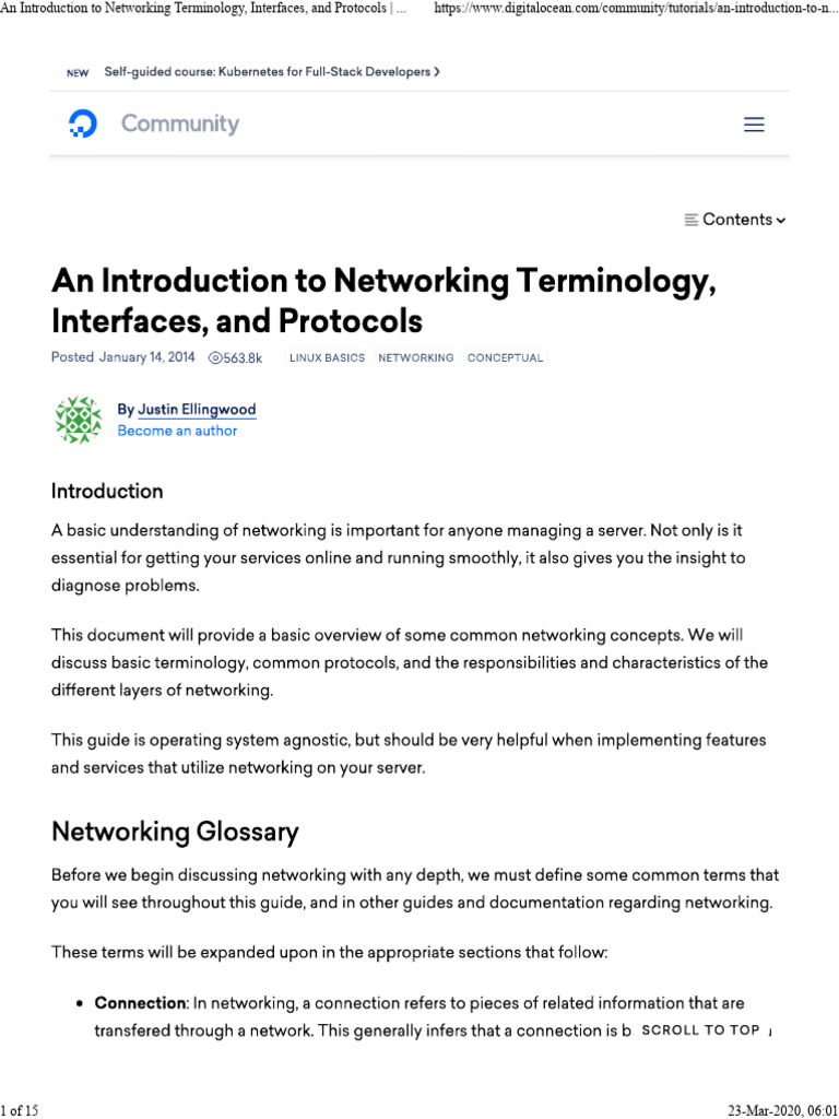 Networking Terminology and Protocols Guide | PDF | Computers