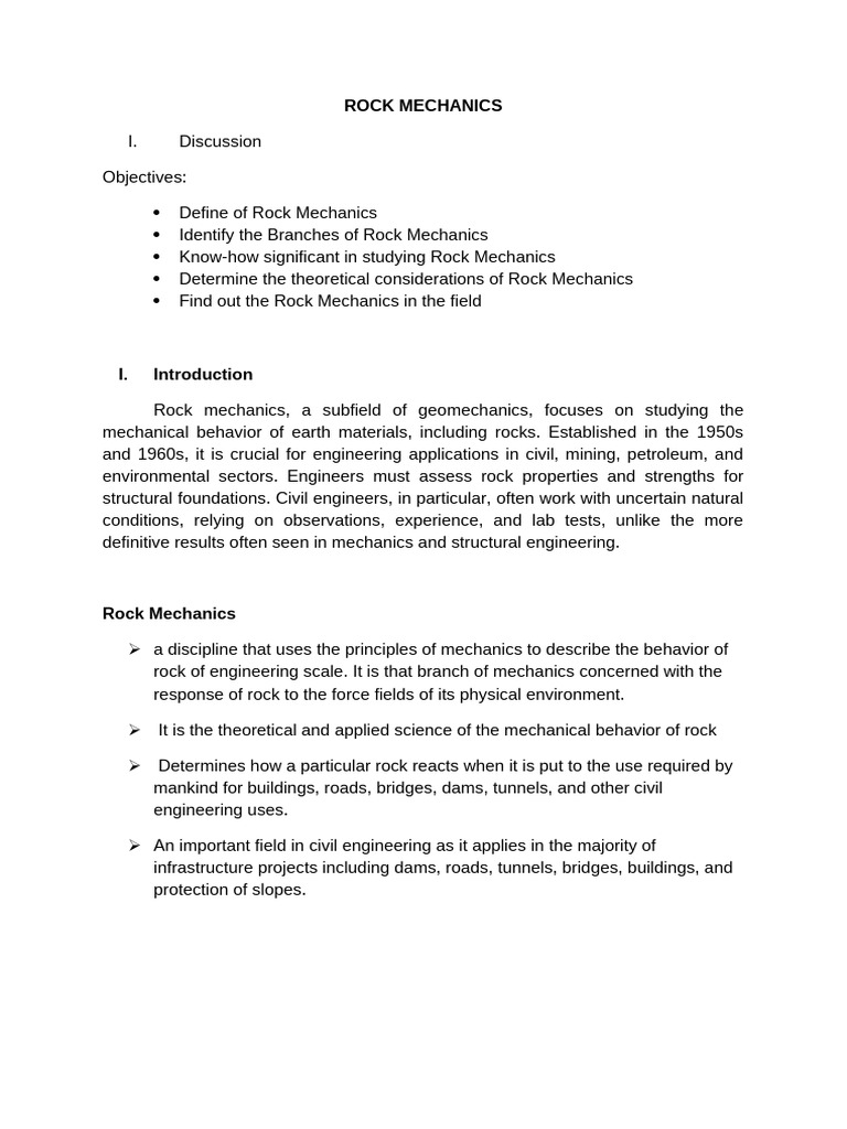 Rock Mechanics | PDF | Fracture Mechanics | Fracture