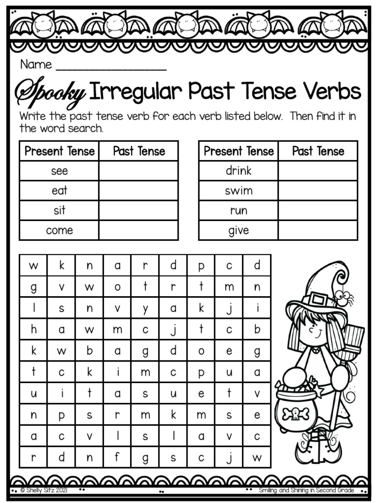 Irregular Past Tense Worksheet | PDF | Grammar | Semantic Units