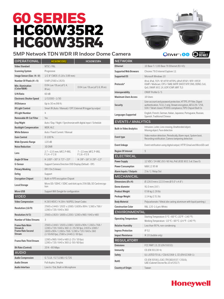 Brosur IP Camera HC60W35R2 | PDF | Internet Protocol Suite | Telecommunications