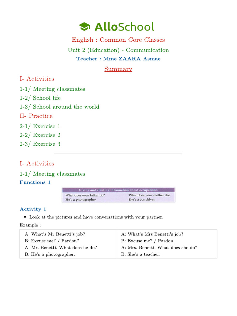 Unit 2 Education Communication | PDF