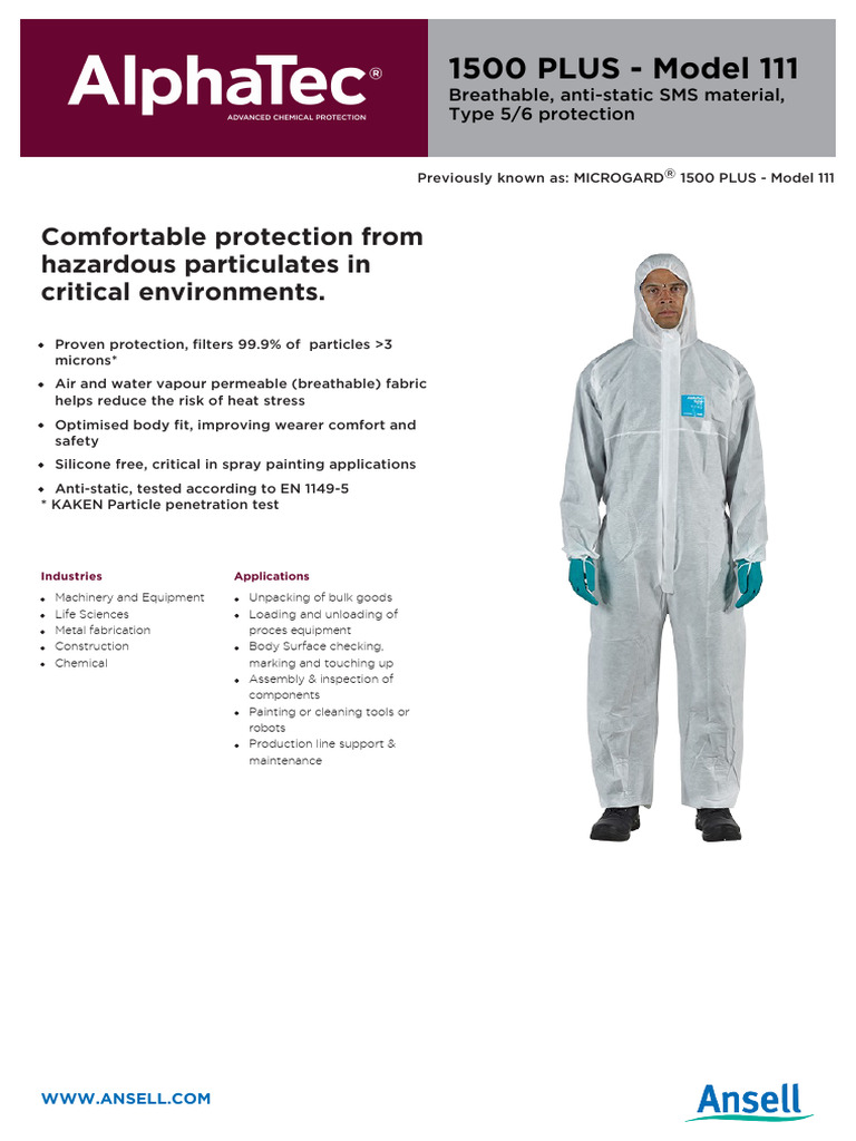 Alphatec 1500 Plus Model 111 - Pds - Mes | PDF | Materials