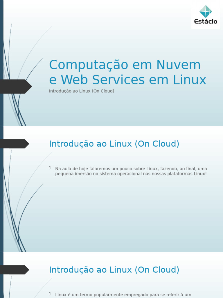 04 - Uso Do Linux On Cloud | PDF | Linux | Distribuição Linux