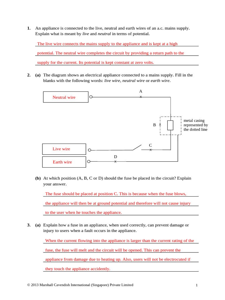 Understanding Live, Neutral, and Earth Wires | PDF | Fuse (Electrical ...