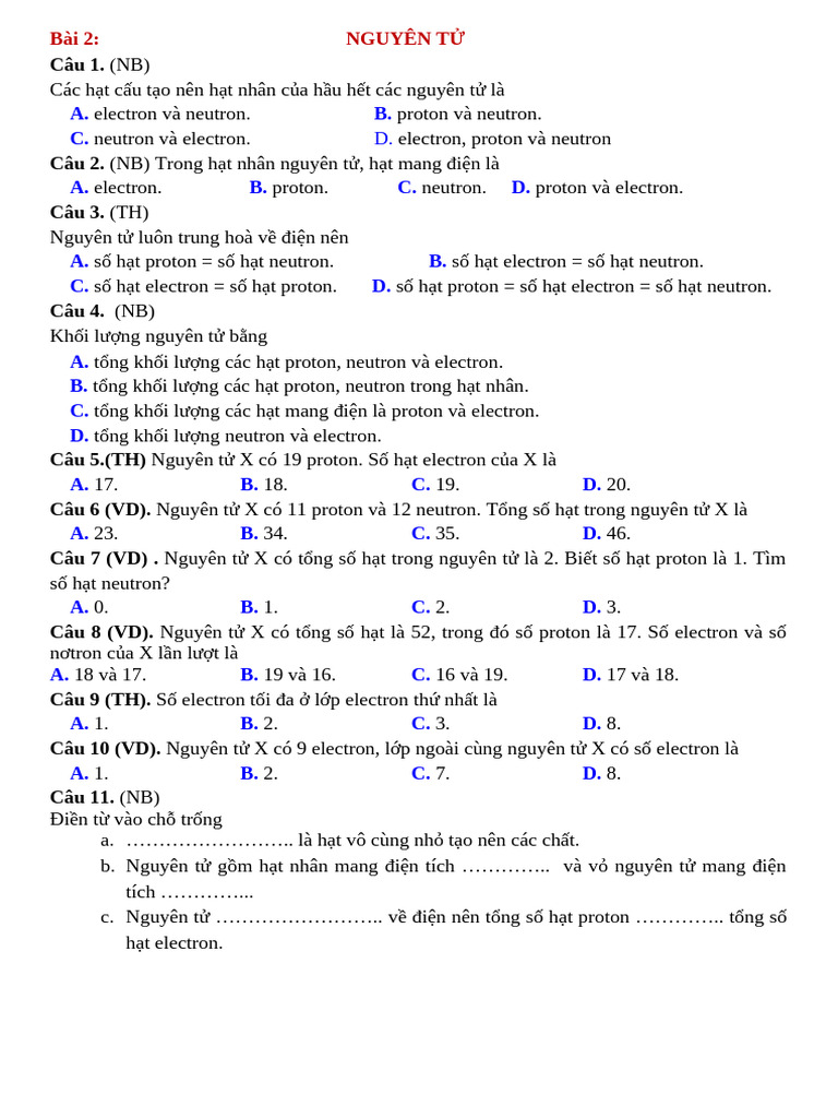Bài 2+3 KHTN 7 | PDF