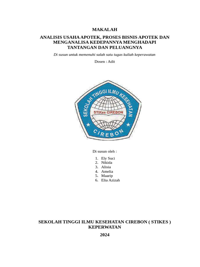 Makalah Apotek-1 | PDF