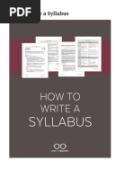 47 Editable Course Syllabus Templates | PDF | Schools | Policy