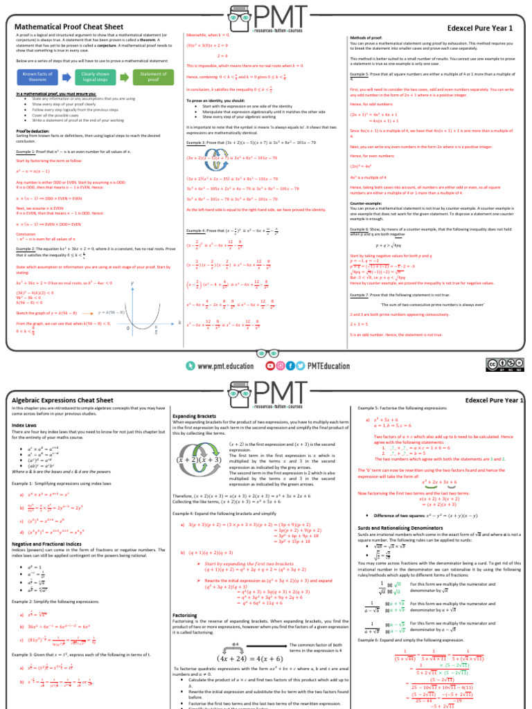 PMT PDF | PDF | Quadratic Equation | Mathematical Proof