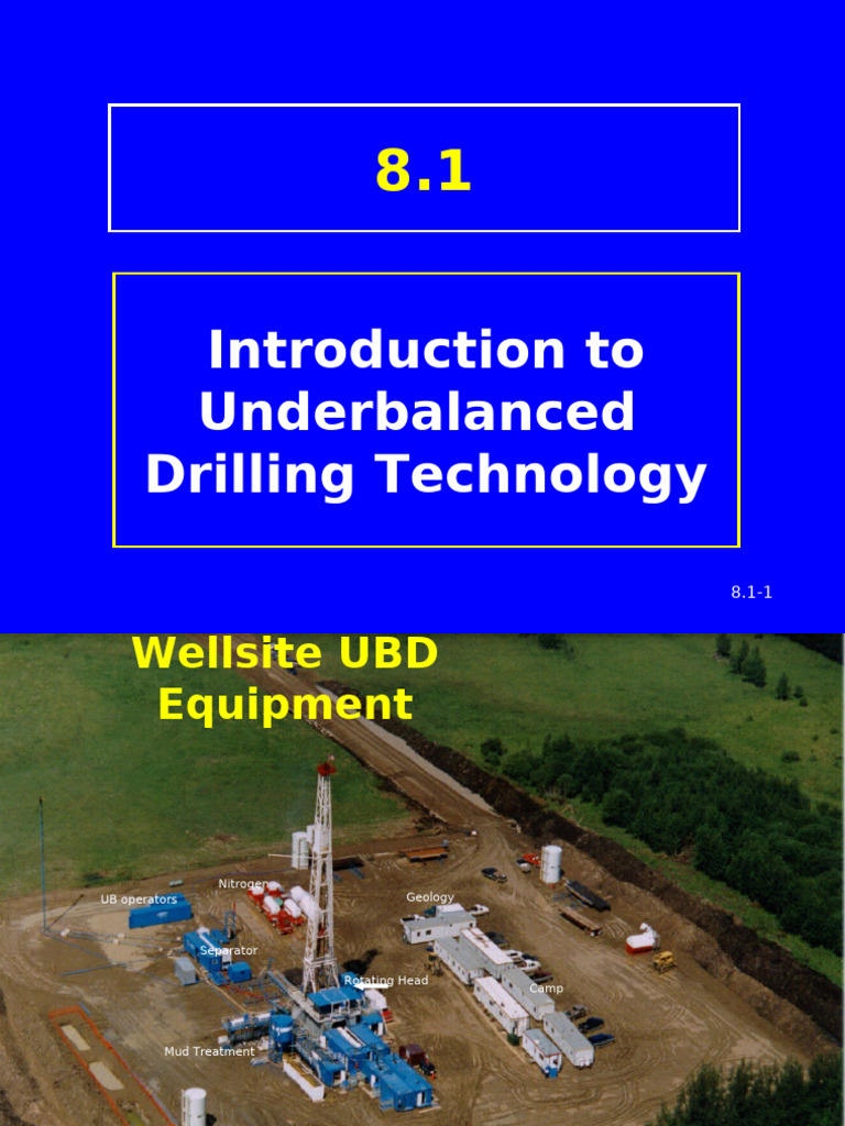 8.1 Introduction To UBD | PDF | Oil Well | Casing (Borehole)