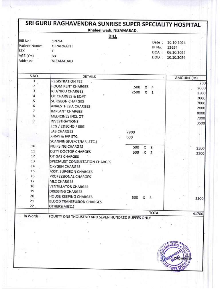 S Parvathi Bill | PDF