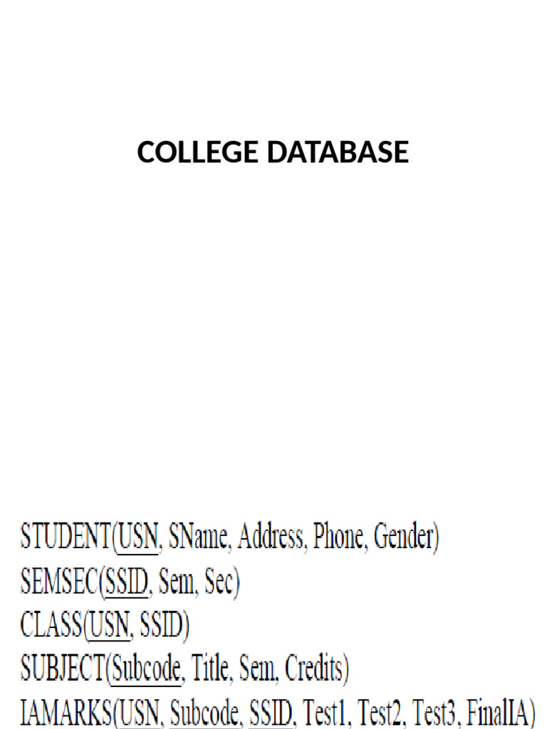 College Database | PDF | Teaching Methods & Materials | Science ...
