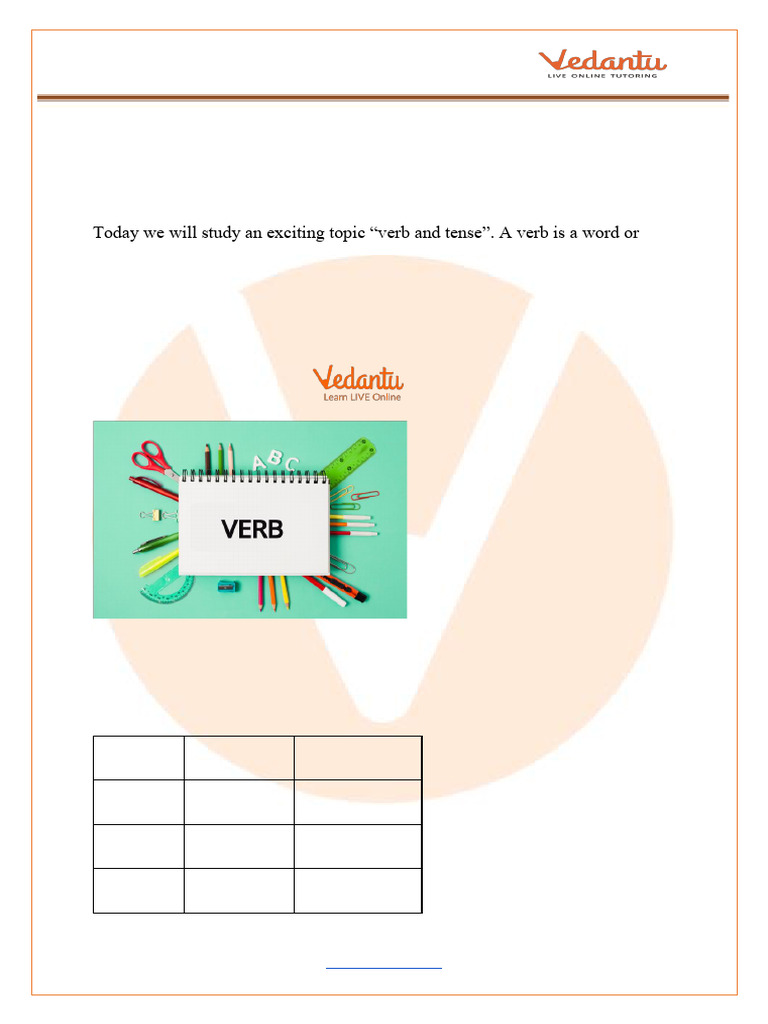 Class 5 English Grammar Ncert Solutions Verb and Tenses | PDF | Verb ...