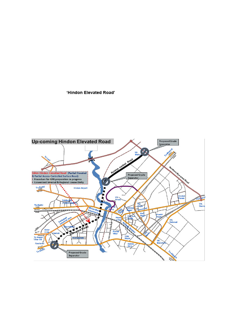 Hindon Elevated Road Project Overview | PDF